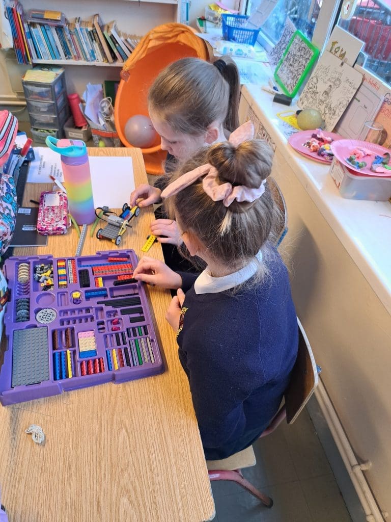 5th class girls get creative and complete the first of five lego ...